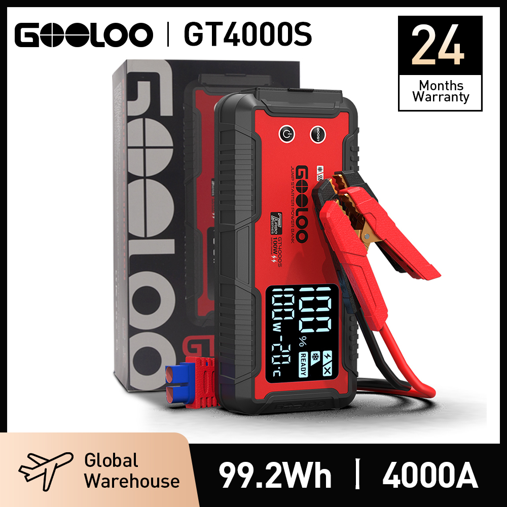 בוסטר סוללת התנעה מקצועית גולו GOOLOO GT4000S 4000A 26800mAh » דילז ...